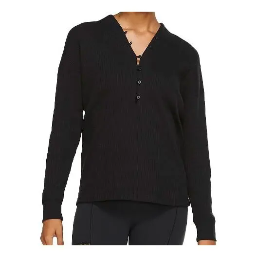 Nike Yoga Waffle V-neck Pullover Sweater - Default Color