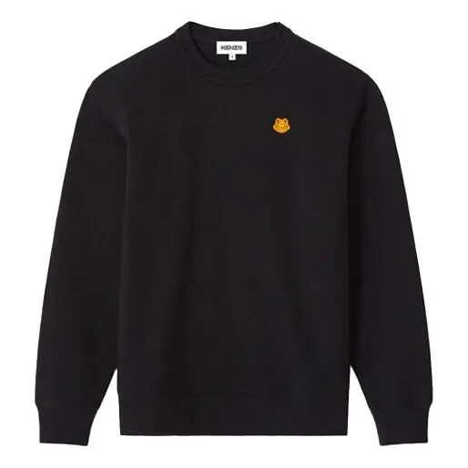 Kenzo Ss21 Embroidery Round Neck Sweatshirt