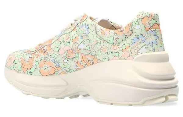 Gucci Rhyton "liberty London" Floral Sneakers - Green