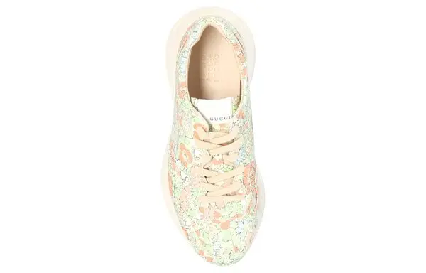 Gucci Rhyton "liberty London" Floral Sneakers - Green