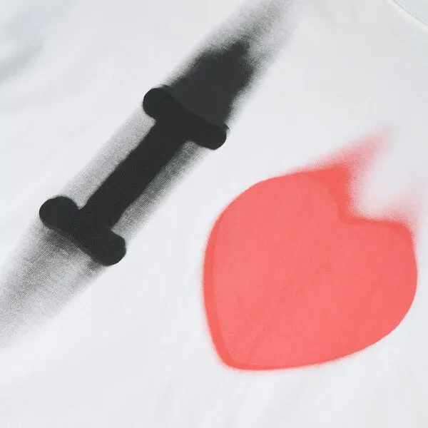Balenciaga I Love" Graphic Print T-shirt