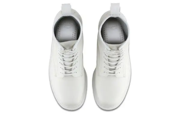 Dr. Martens 1460 Smooth Leather Lace-up Boots - White