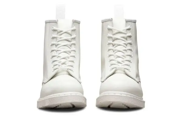 Dr. Martens 1460 Smooth Leather Lace-up Boots - White