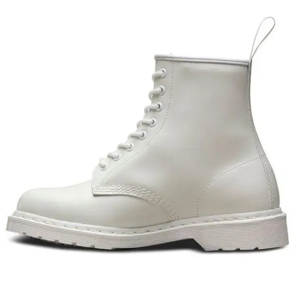 Dr. Martens 1460 Smooth Leather Lace-up Boots - White