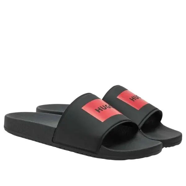 Hugo Boss Mule Slippers With Logo Detailing