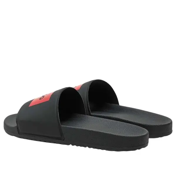 Hugo Boss Mule Slippers With Logo Detailing - Black