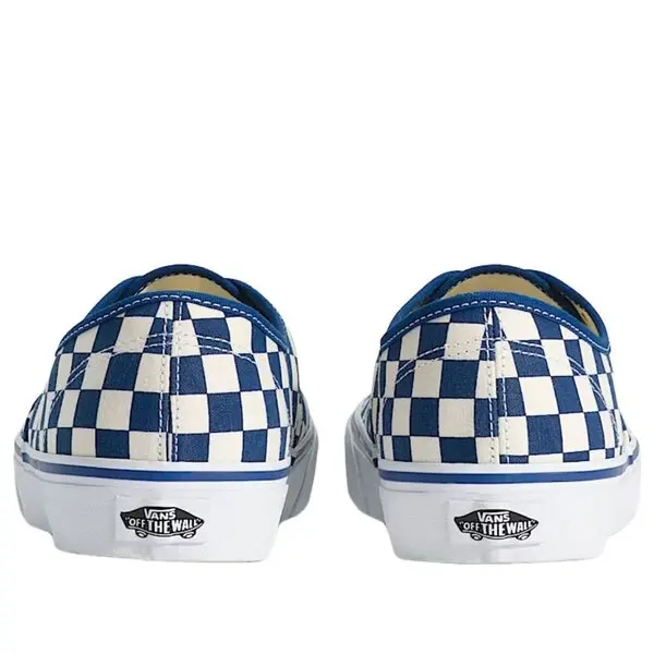 VANS Authentic Checkerboard Lace-up Sneakers - True Blue/white