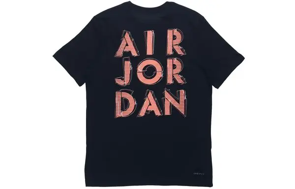 Nike As J Dfct Air Perf Gfx Crew Short Sleeve Tee - Black
