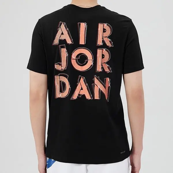 Nike As J Dfct Air Perf Gfx Crew Short Sleeve Tee - Black