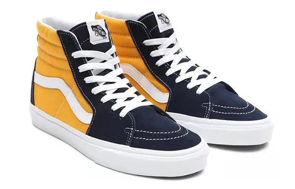 VANS Sk8-hi High Top Sneakers - Black/yellow