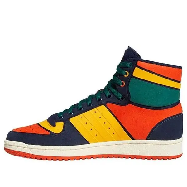 Adidas Originals Top Ten Rb High Top Sneakers - Blue/yellow/red