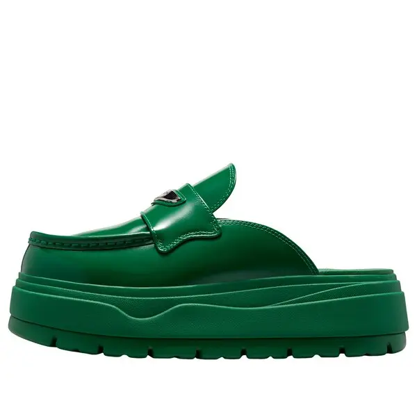 JORDAN Mule - Malachite/metallic Silver