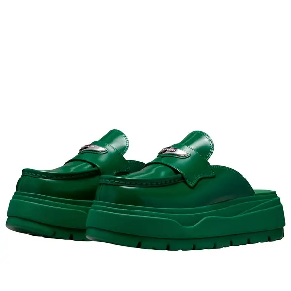 JORDAN Mule - Malachite/metallic Silver