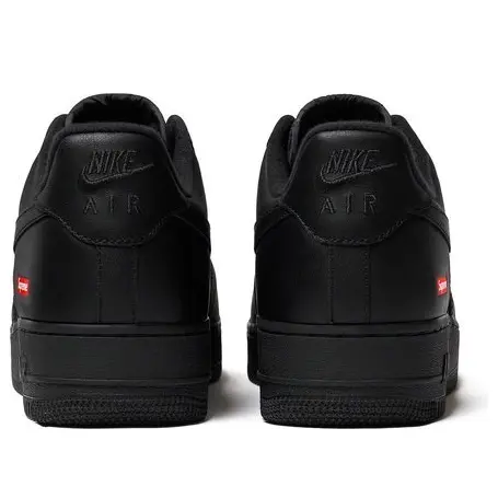 Nike X Supreme Air Force 1 Low 'box Logo' Sneakers - Black/black/black