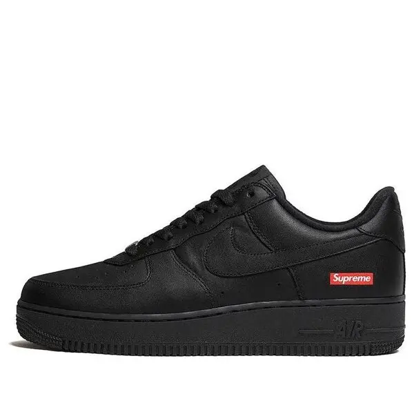 Nike X Supreme Air Force 1 Low 'box Logo' Sneakers - Black/black/black