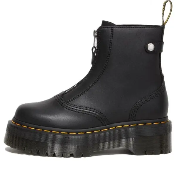 Dr. Martens Jetta Platform Zip-up Boots - Black