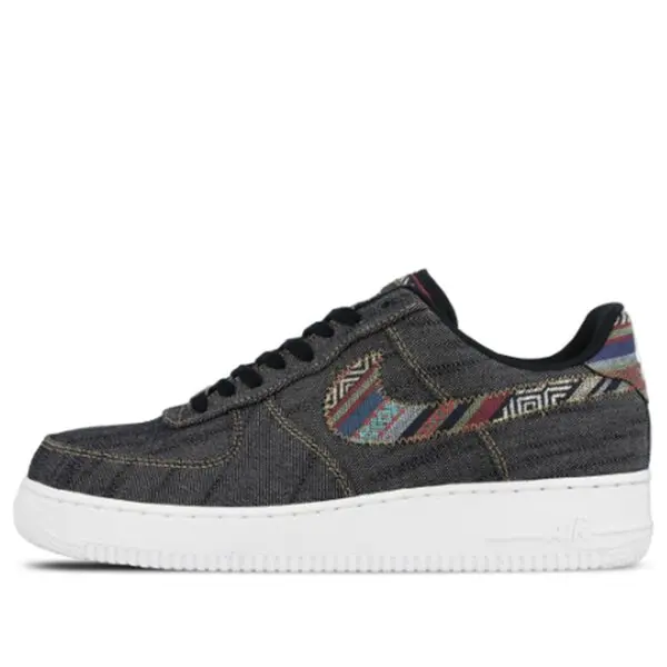 Nike Force 1 Low '07 Lv8 'dark Obsidian' Sneakers - Dark Obsidiab/denim/white