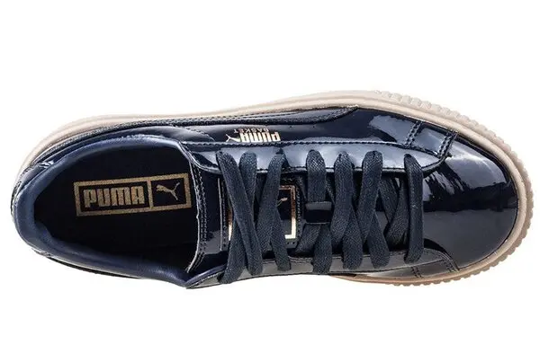 PUMA Basket Platform Patent Sneakers