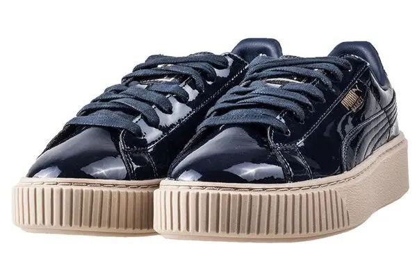 PUMA Basket Platform Patent Sneakers
