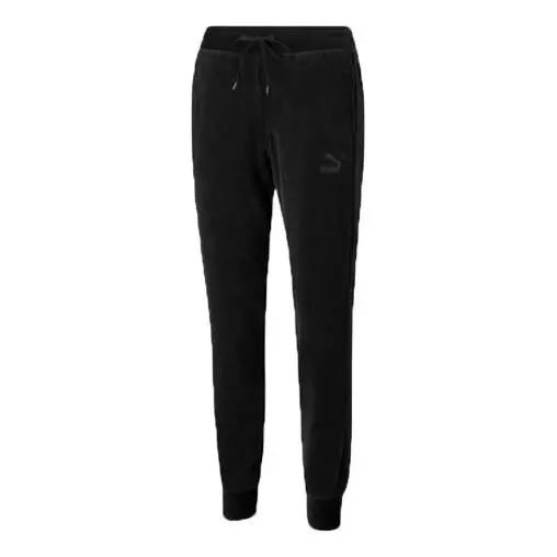 PUMA Iconic Embroidery Logo Knit Trousers