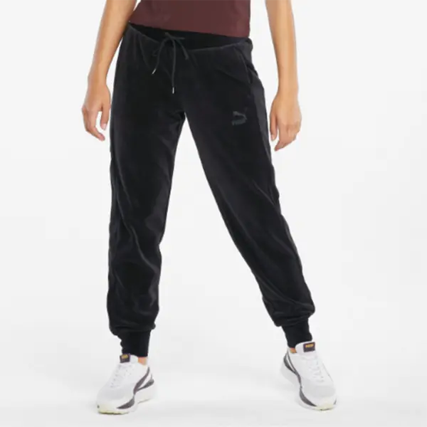 PUMA Iconic Embroidery Logo Knit Trousers