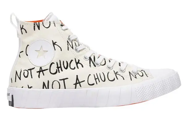 CONVERSE Chuck 70 High 'unt1tl3d White' Canvas Sneakers