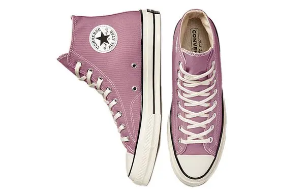 CONVERSE Chuck 70 Vintage Canvas Hi High Top Sneakers - Pink