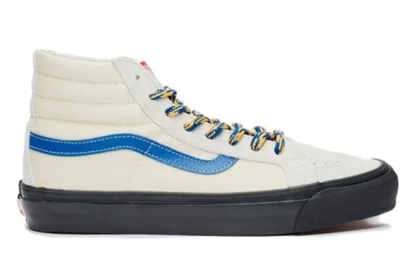 VANS Sk8-hi Vault High Top Sneakers - Whiteblue