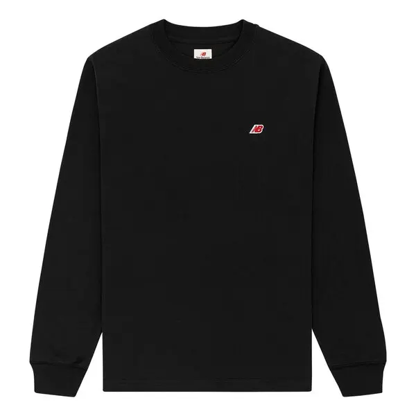 NEW BALANCE Made In Usa Core Long Sleeve T-shirt Asia Sizing - Black