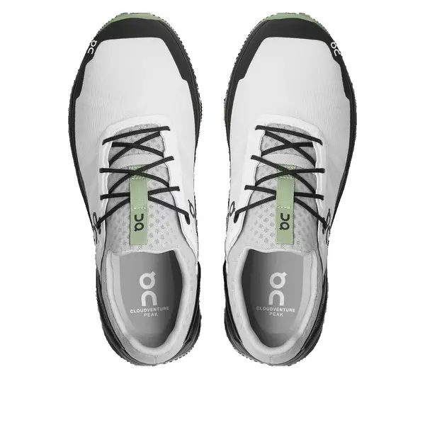 On Cloudventure Peak Trail Running Shoes - White/green
