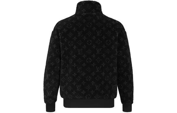 LOUIS VUITTON Monogram Fleece Full Logo Zipper Jacket