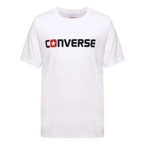 CONVERSE Pure Cotton Alphabet Short Sleeve - White
