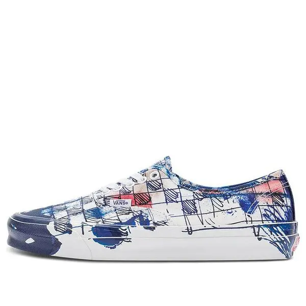 VANS Connor Tingley X Og Authentic Lx "checkerboard - White/blue