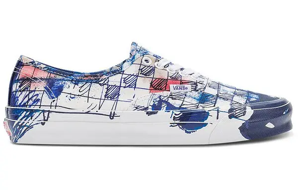 VANS Connor Tingley X Og Authentic Lx "checkerboard - White/blue