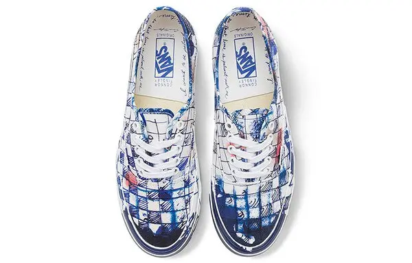 VANS Connor Tingley X Og Authentic Lx "checkerboard - White/blue