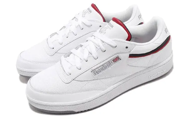 REEBOK Club C 85 Mu Low Top Sneakers - White/navy/red