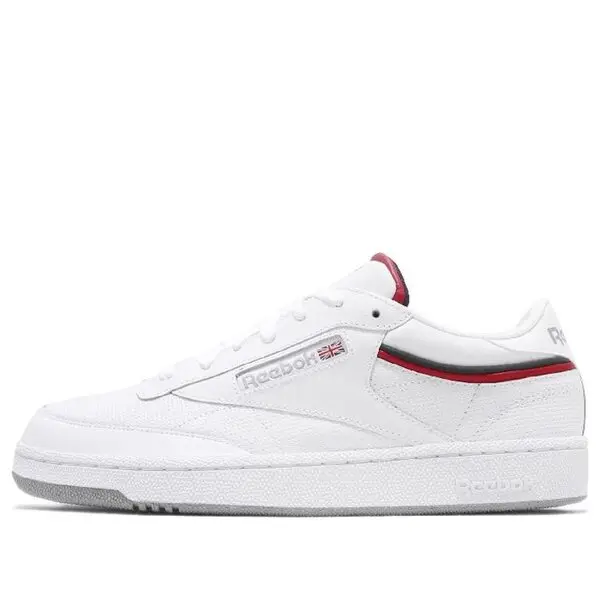 REEBOK Club C 85 Mu Low Top Sneakers - White/navy/red