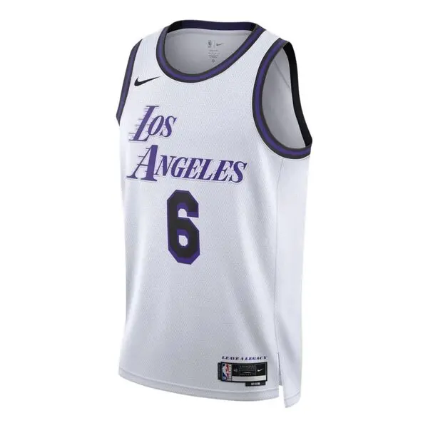 Nike Dri-fit Nba Los Angeles Lakers Lebron James City Edition 2022/23 Swingman Jersey - None
