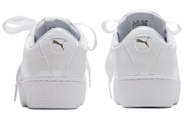 PUMA Vikky Platform Ribbon Low Top Sneakers - White