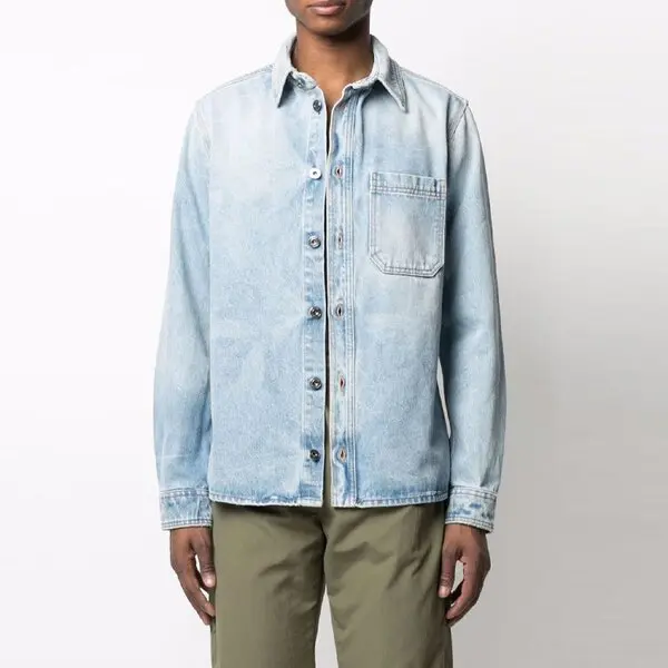 Off-White Ss21 Lapel Buckle Long Sleeves Shirt