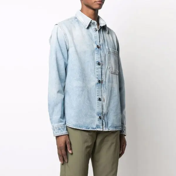 Off-White Ss21 Lapel Buckle Long Sleeves Shirt