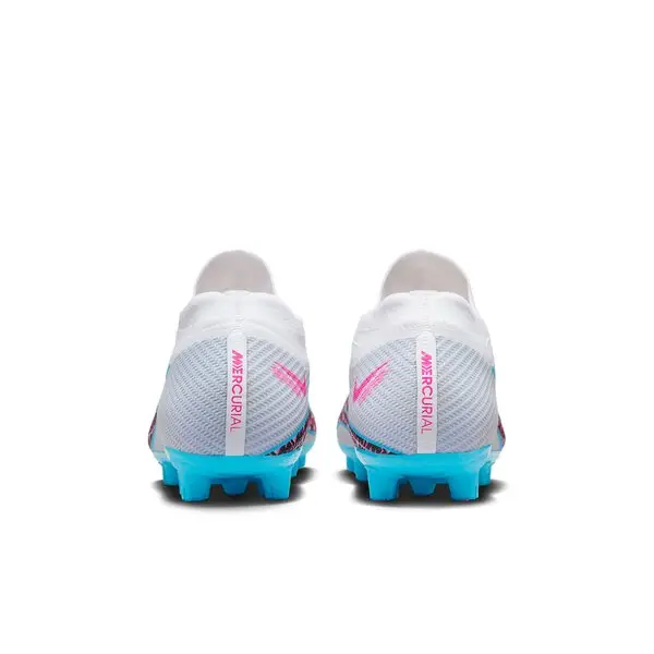 Nike Zoom Vapor 15 Mercurial Pro Hg Hard Ground Soccer Cleats - White/blue