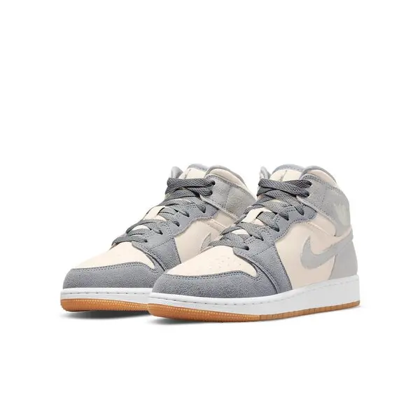 JORDAN 1 Mid Se Sneakers - White/grey