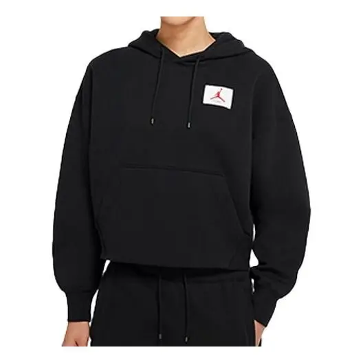 JORDAN Air Fleece Pullover Hoodie - Black