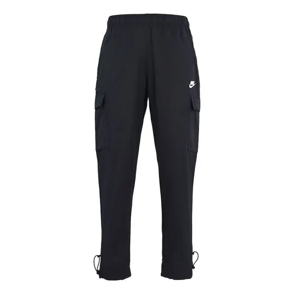 Nike Solid Color Logo Woven Cargo Casual Long Pants - Multi-color