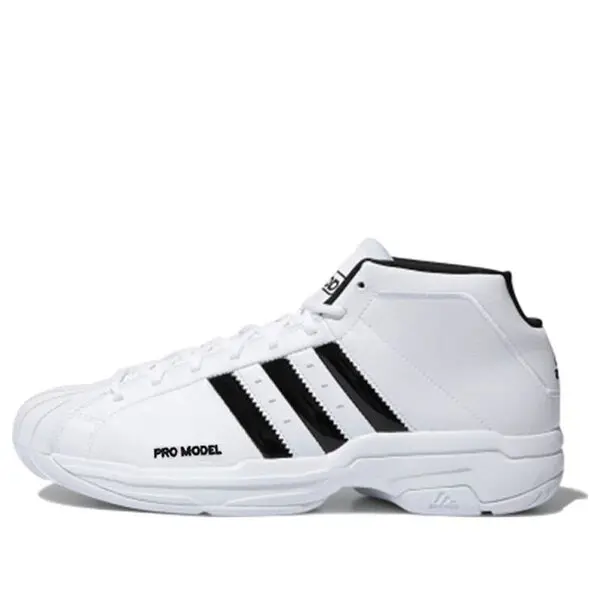 Adidas Pro Model 2g High Top Sneakers - White/black