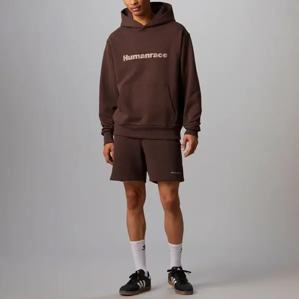 Adidas X Pharrell Humanrace Logo Hoodie 'brown