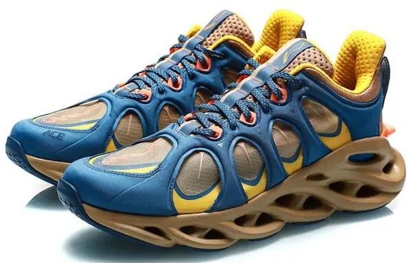 LI-NING Arc Athletic Sneakers - Blueorangeyellow