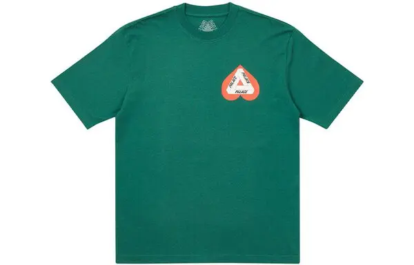 PALACE Heart Shape Tri-ferg Pattern Short Sleeve T-shirt - Green
