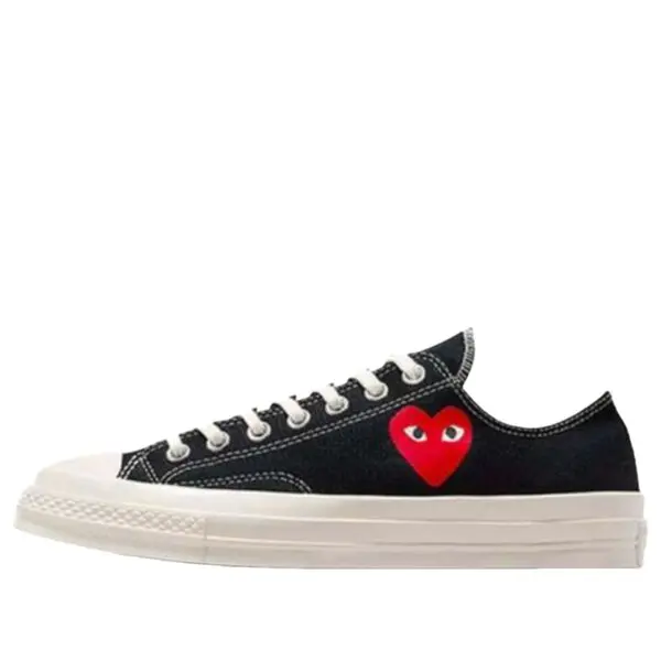 CONVERSE X Comme Des Garcons Play Chuck 70 Ox Single Heart Black - Black/red/egret
